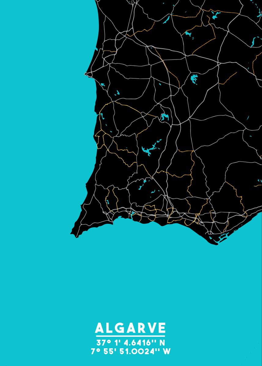 'Algarve Portugal' Poster, picture, metal print, paint by Clayborne ...