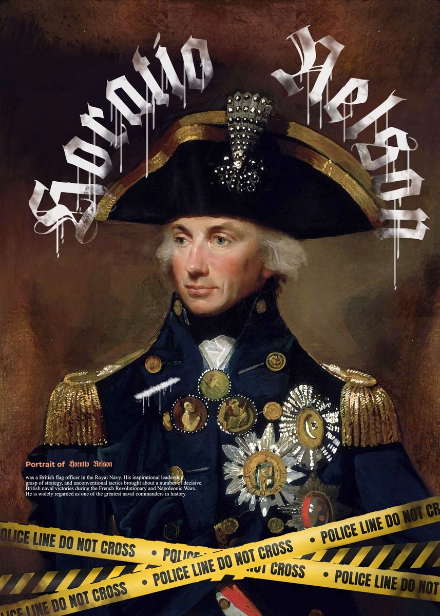 'Anti Art Horatio Nelson' Poster, picture, metal print, paint by Aliigal Artwork | Displate