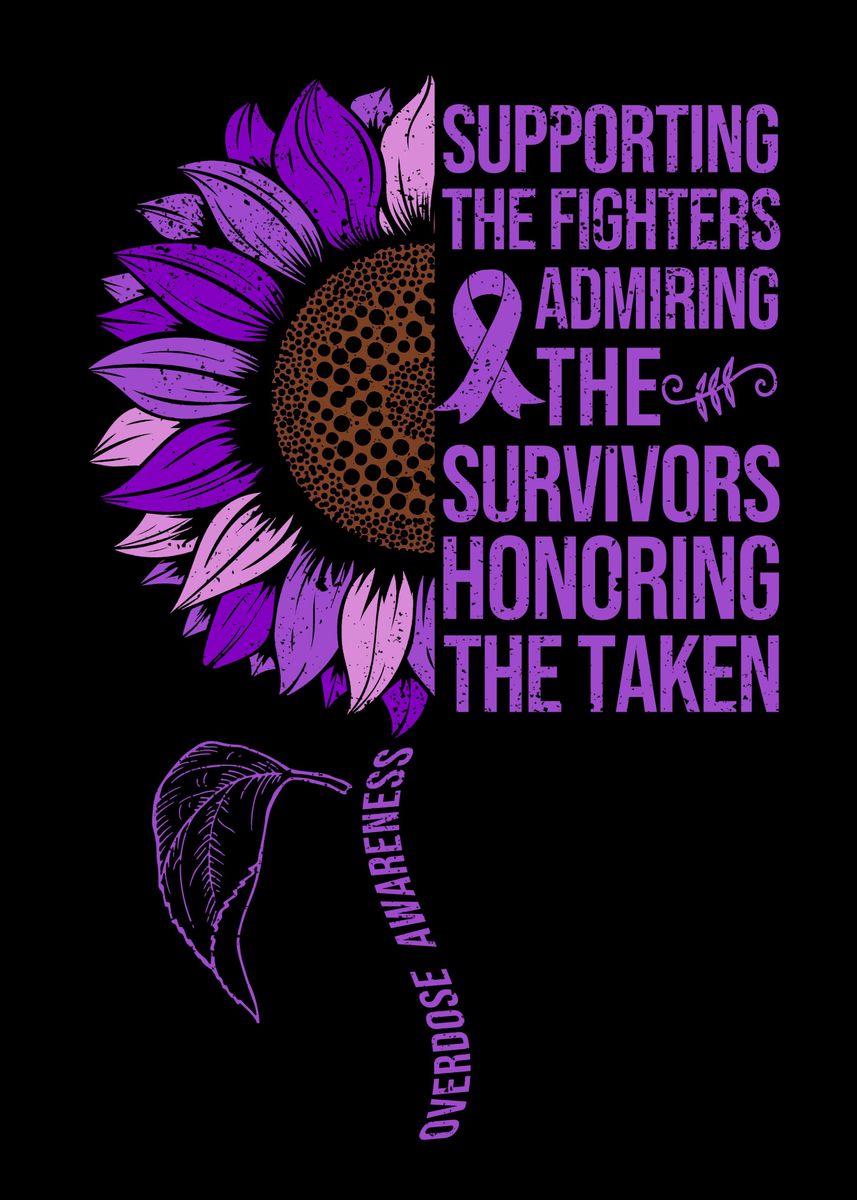 'Overdose Awareness' Poster, picture, metal print, paint by ...