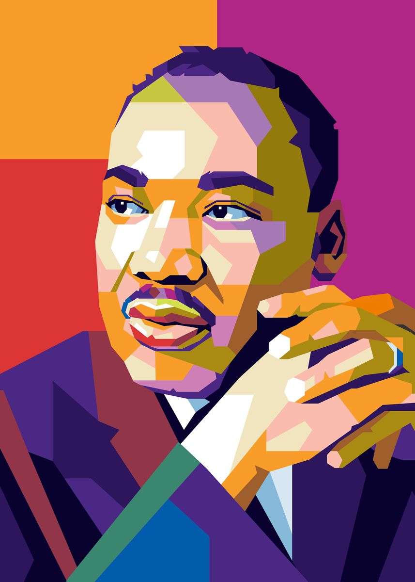 'Martin Luther King Jr' Poster, picture, metal print, paint by Erick ...