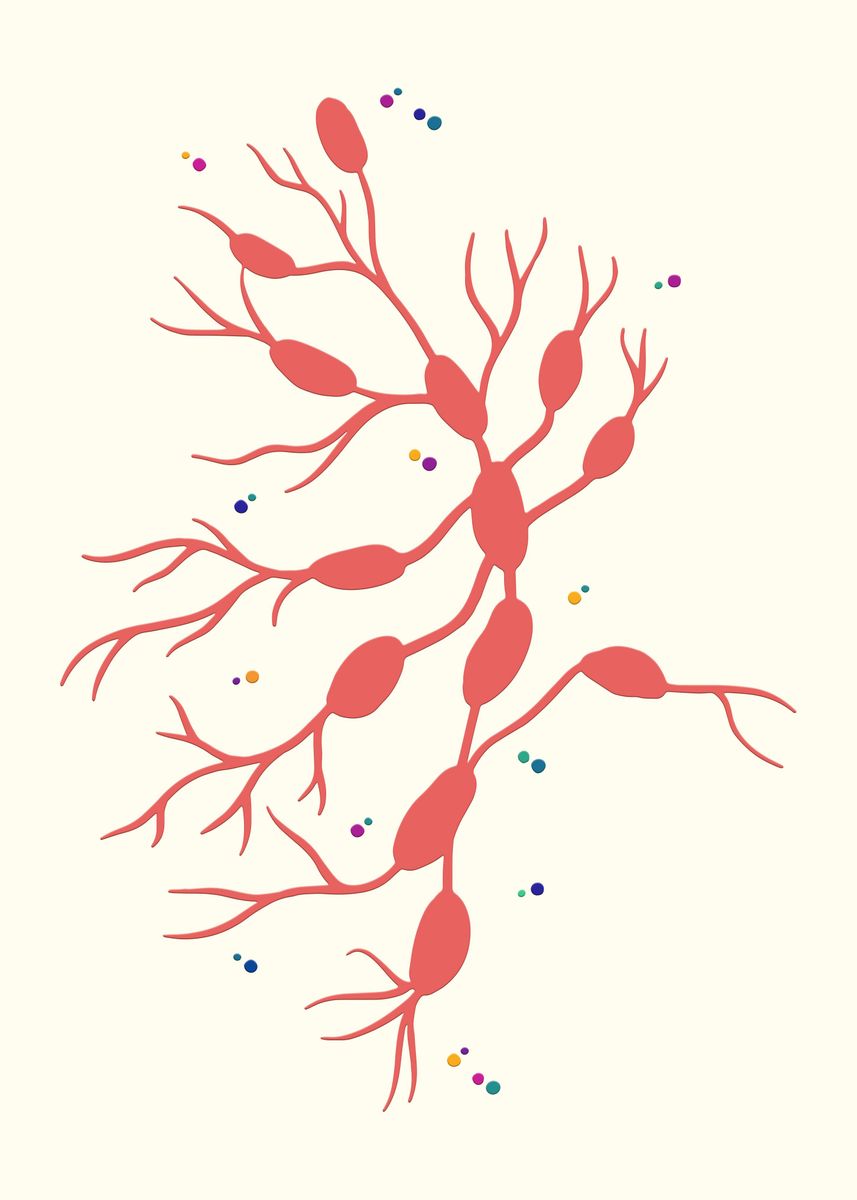 'Lymphatic system' Poster, picture, metal print, paint by Dutton Jerrell | Displate