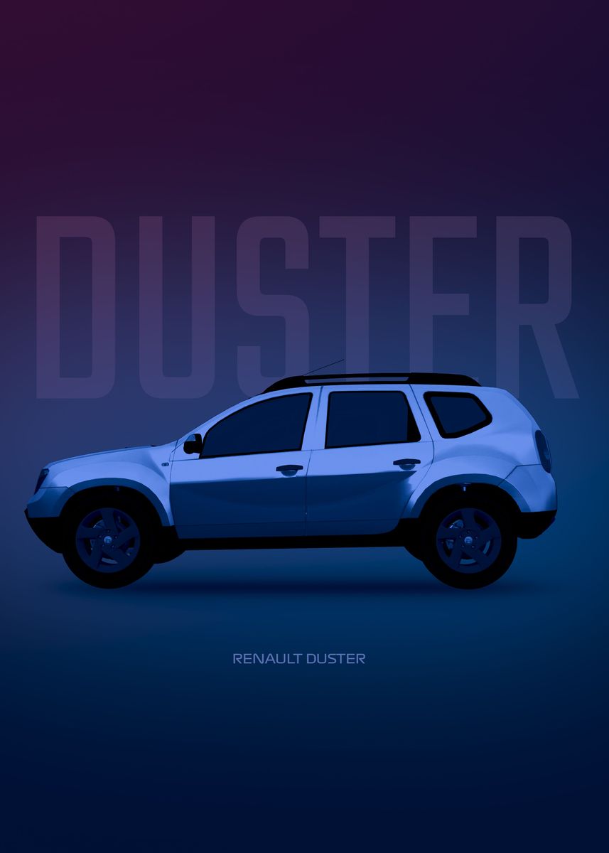 'Renault Duster' Poster, picture, metal print, paint by Basues | Displate