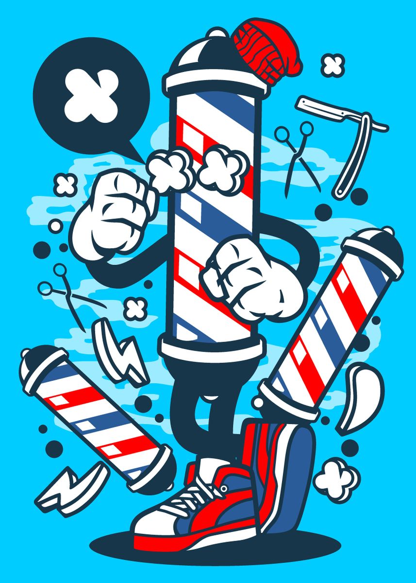 'Cartoon Illustration 100' Poster, picture, metal print, paint by Aloke ...