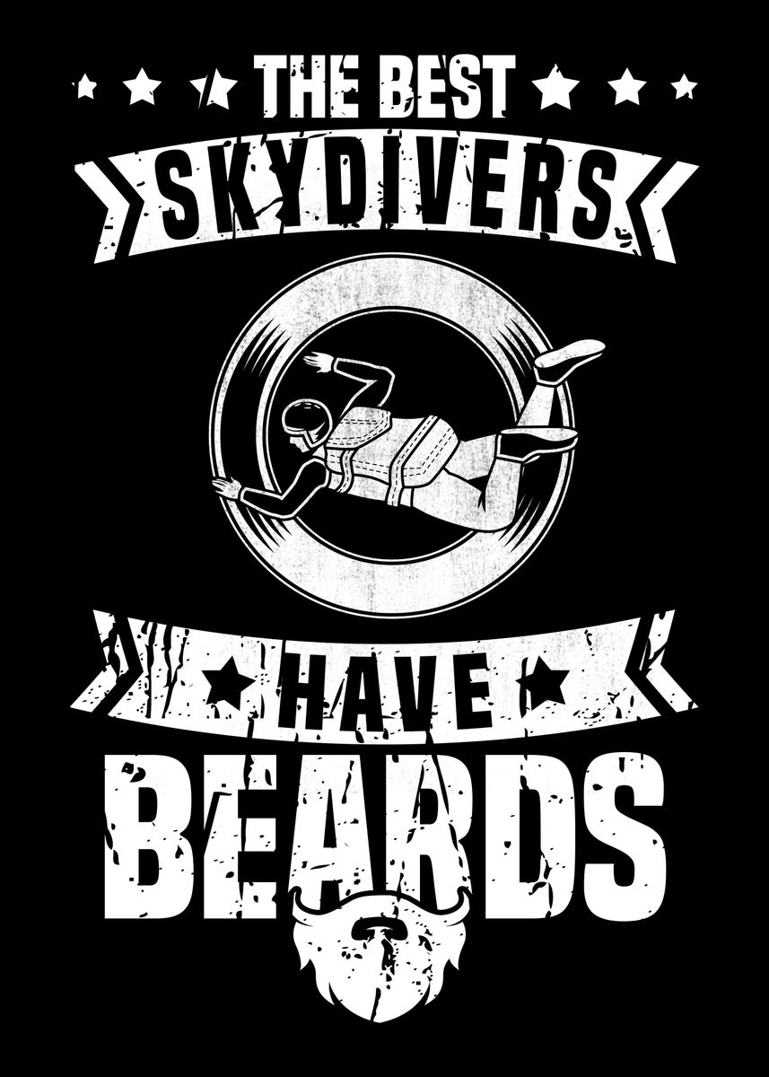 'Skydiving Skydiver' Poster, picture, metal print, paint by ...