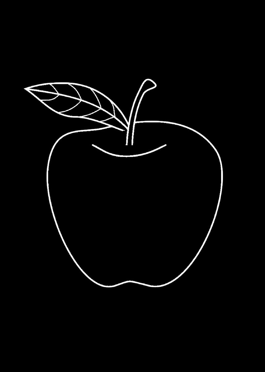 'apple' Poster, picture, metal print, paint by Number Nine | Displate