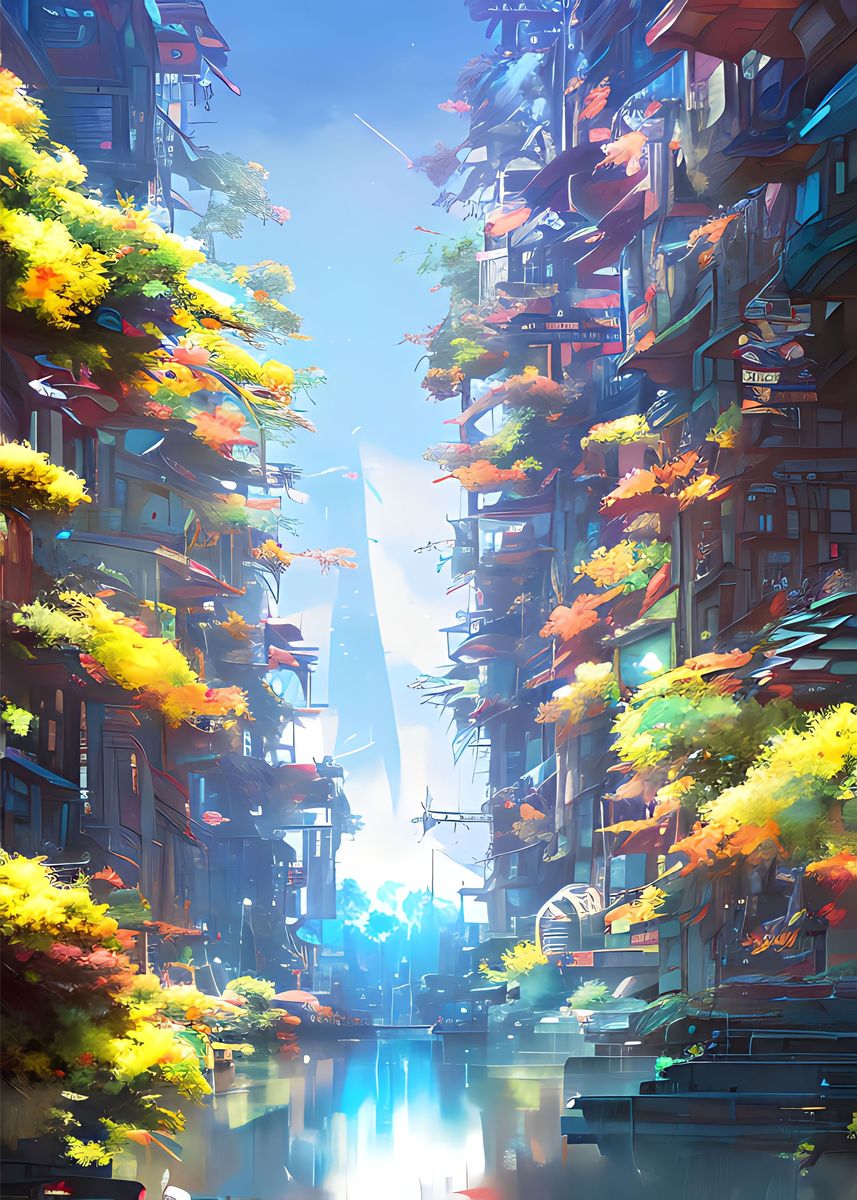 'Ancient City Painting' Poster, picture, metal print, paint by Alex ...