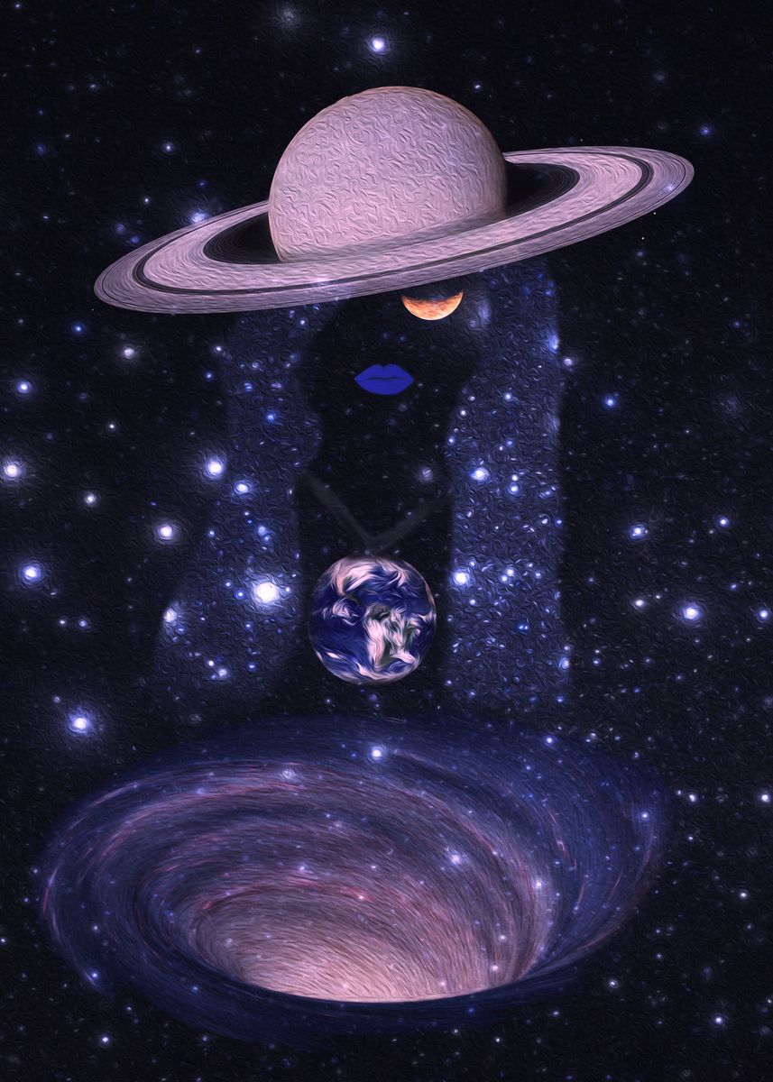 ' Feminine Galaxy' Poster by MONLart | Displate