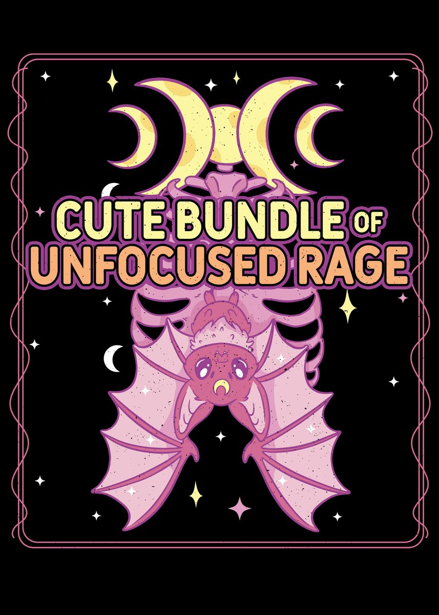 'Cute with aggression Fun' Poster, picture, metal print, paint by Chris ...