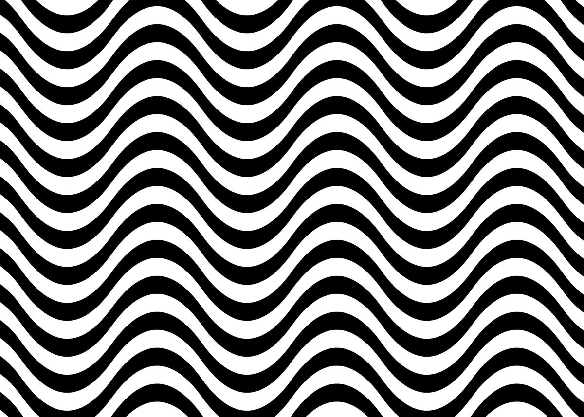 'wavy lines' Poster by Number Nine | Displate