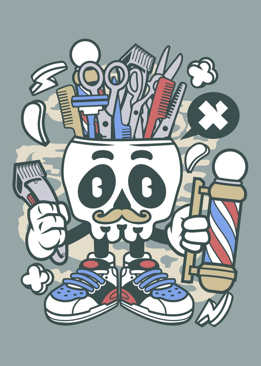 'Cartoon Illustration 98' Poster, picture, metal print, paint by Aloke ...