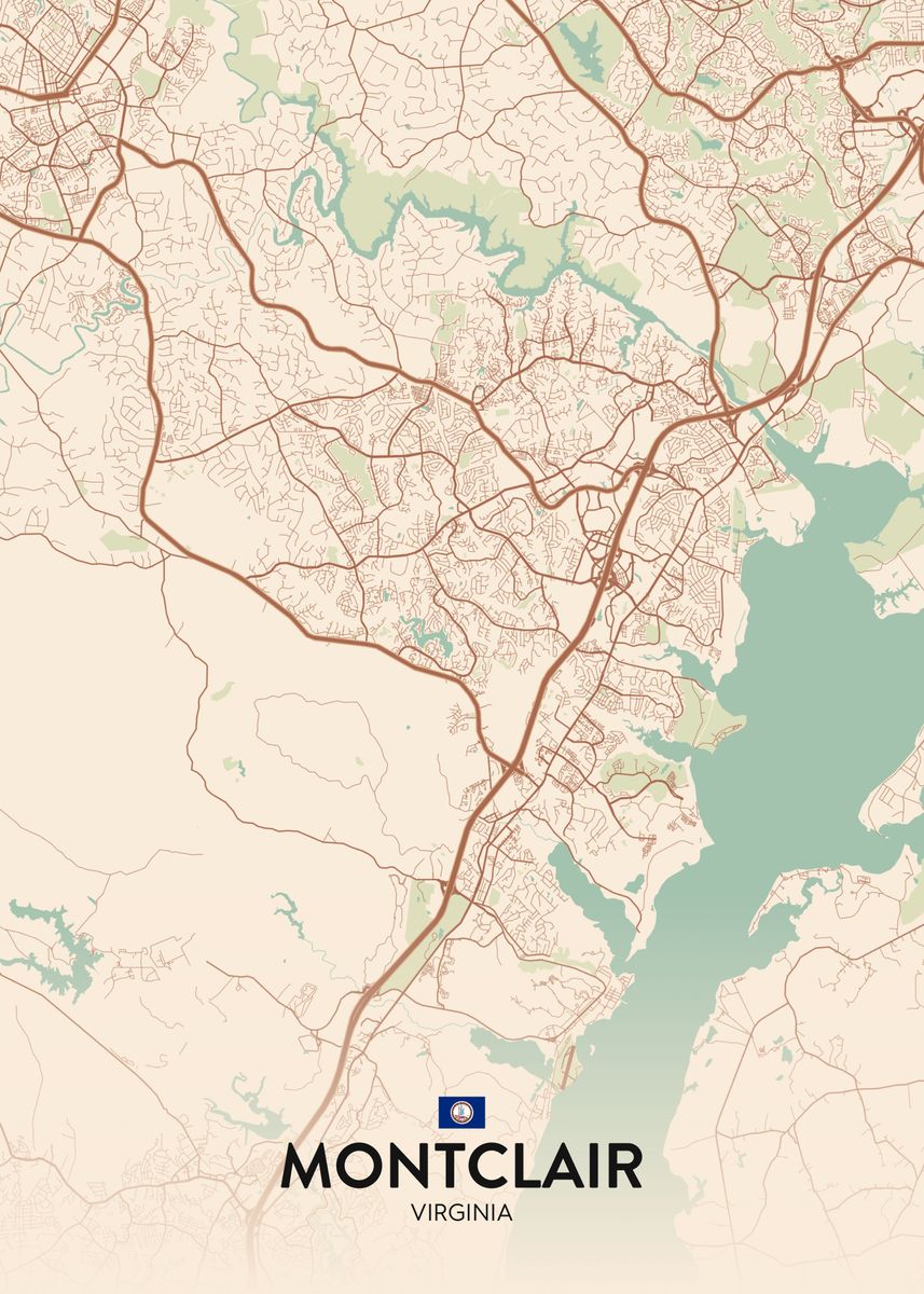 'Montclair VA' Poster, picture, metal print, paint by IMR Designs ...