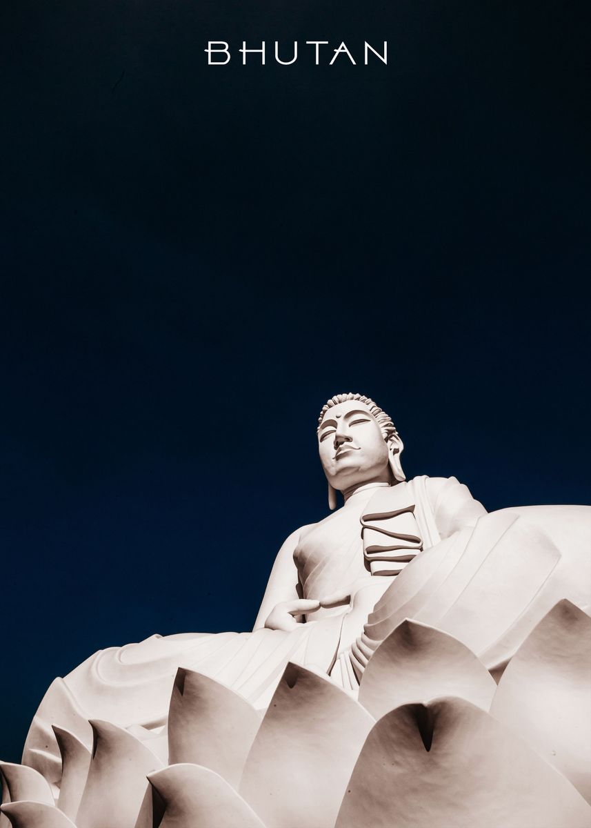 'Bhutan ' Poster, picture, metal print, paint by Famous City | Displate