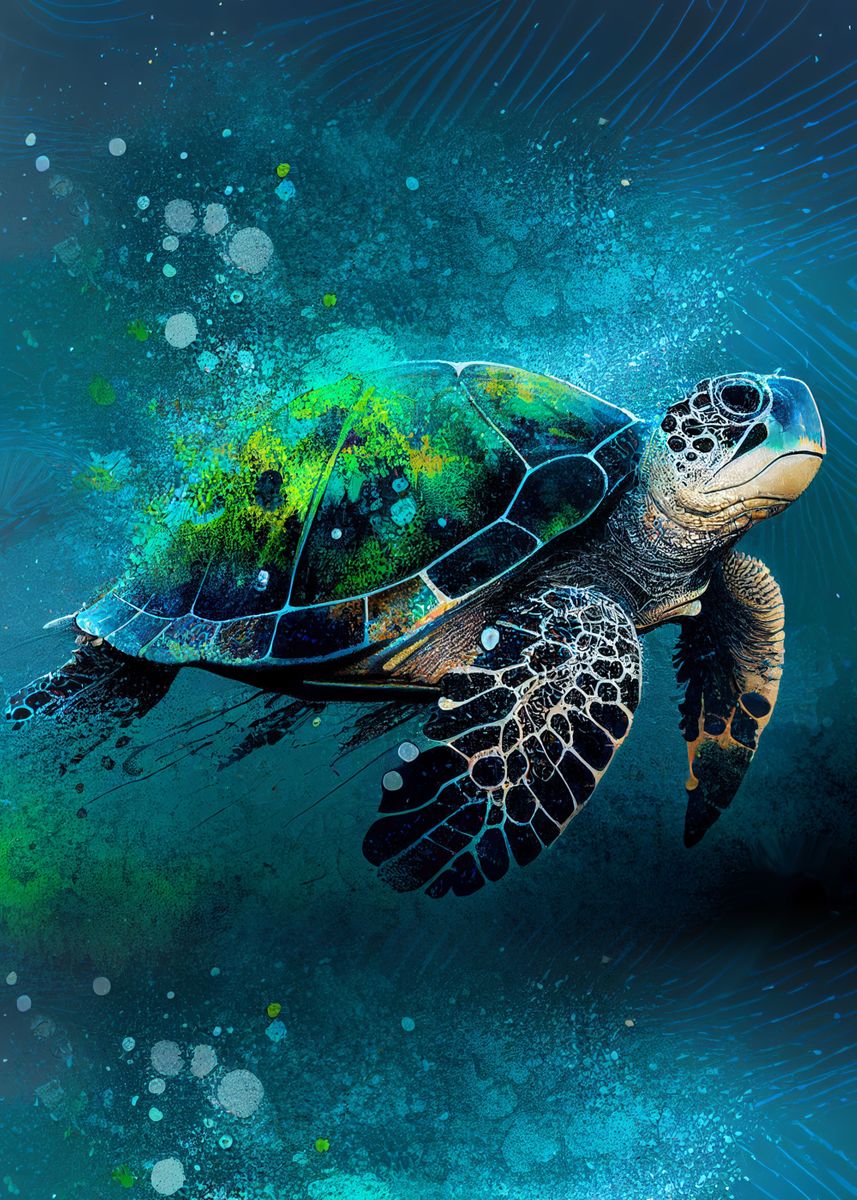 'Under The Sea' Poster, picture, metal print, paint by CBrook | Displate