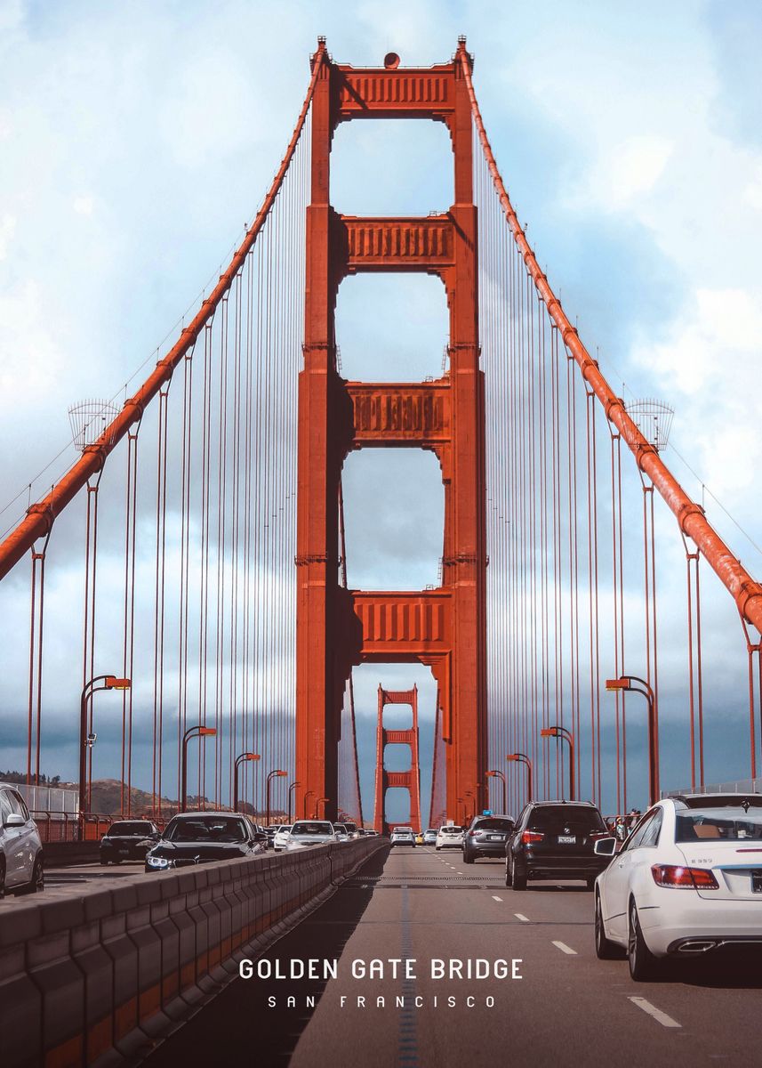 'Golden Gate Bridge ' Poster, picture, metal print, paint by Explore ...