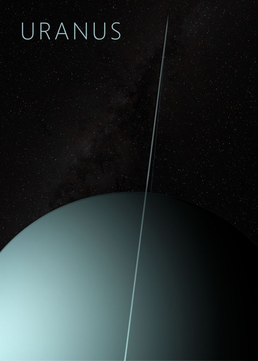 'Uranus' Poster, picture, metal print, paint by M Chook | Displate