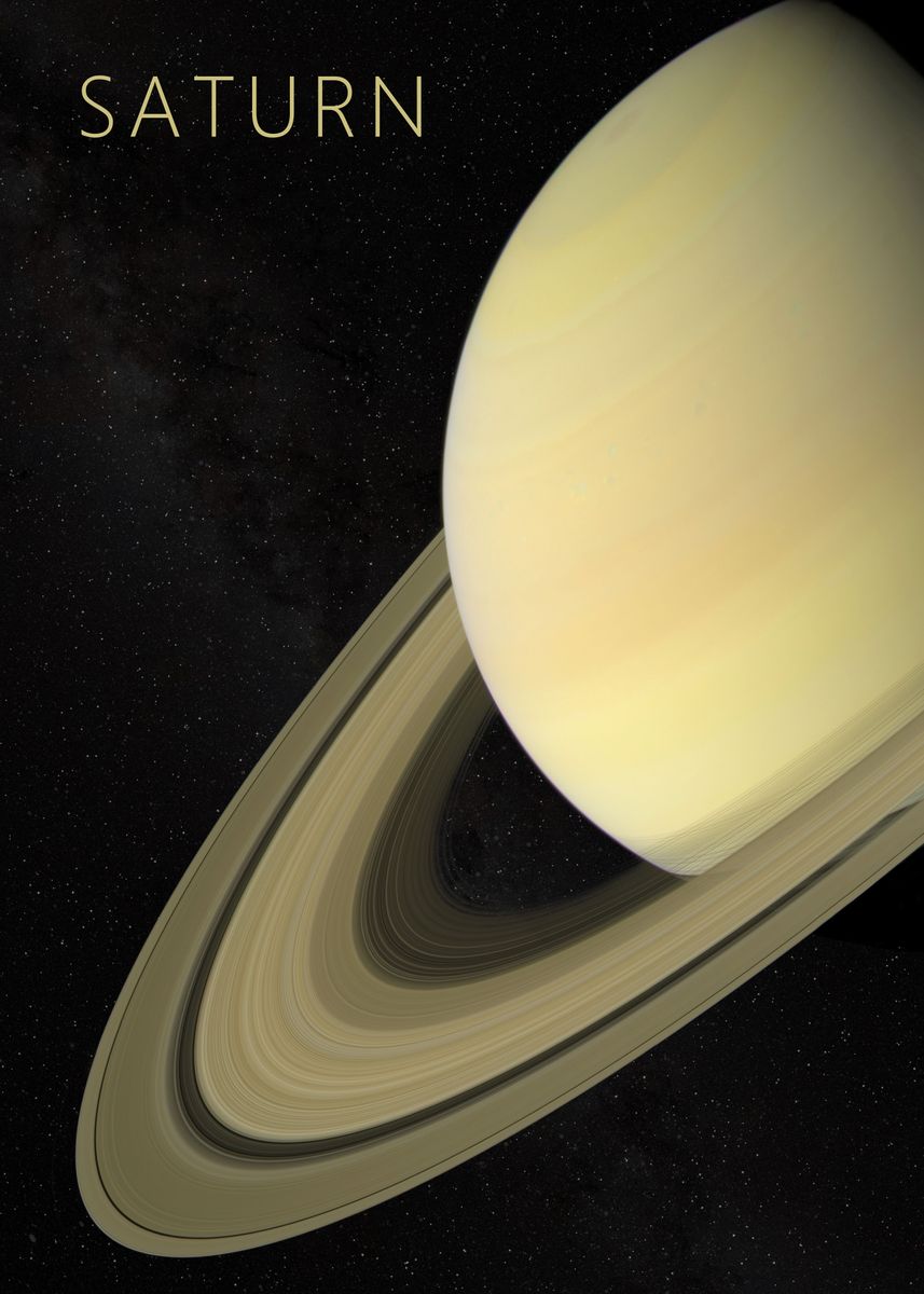 'Saturn' Poster, picture, metal print, paint by M Chook | Displate