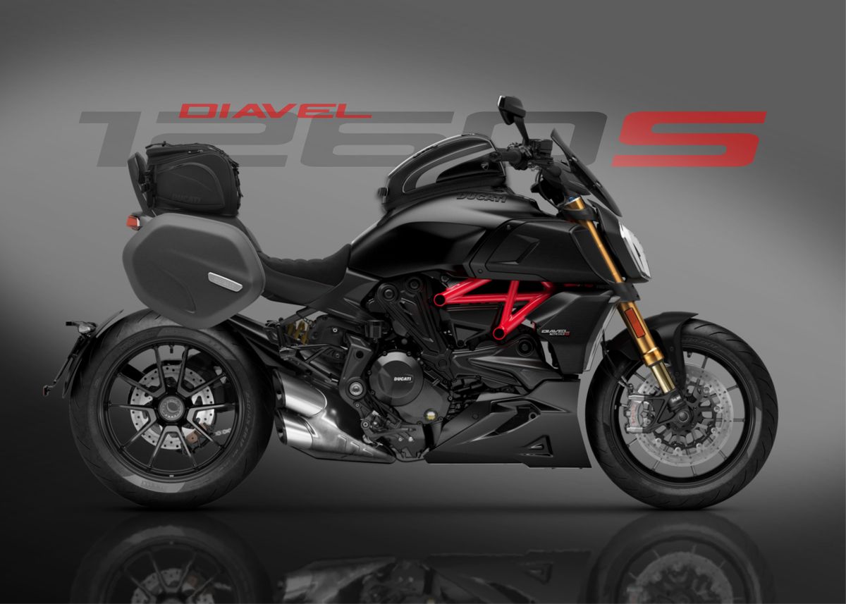 'DUCATI DIAVEL 1260S TOURER' Poster by Flux Lab | Displate