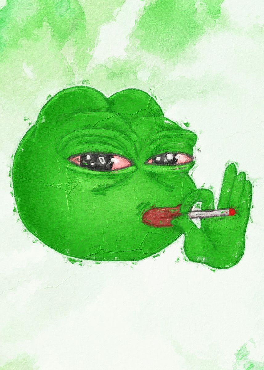 'Pepe the Frog' Poster, picture, metal print, paint by Meme Daily ...