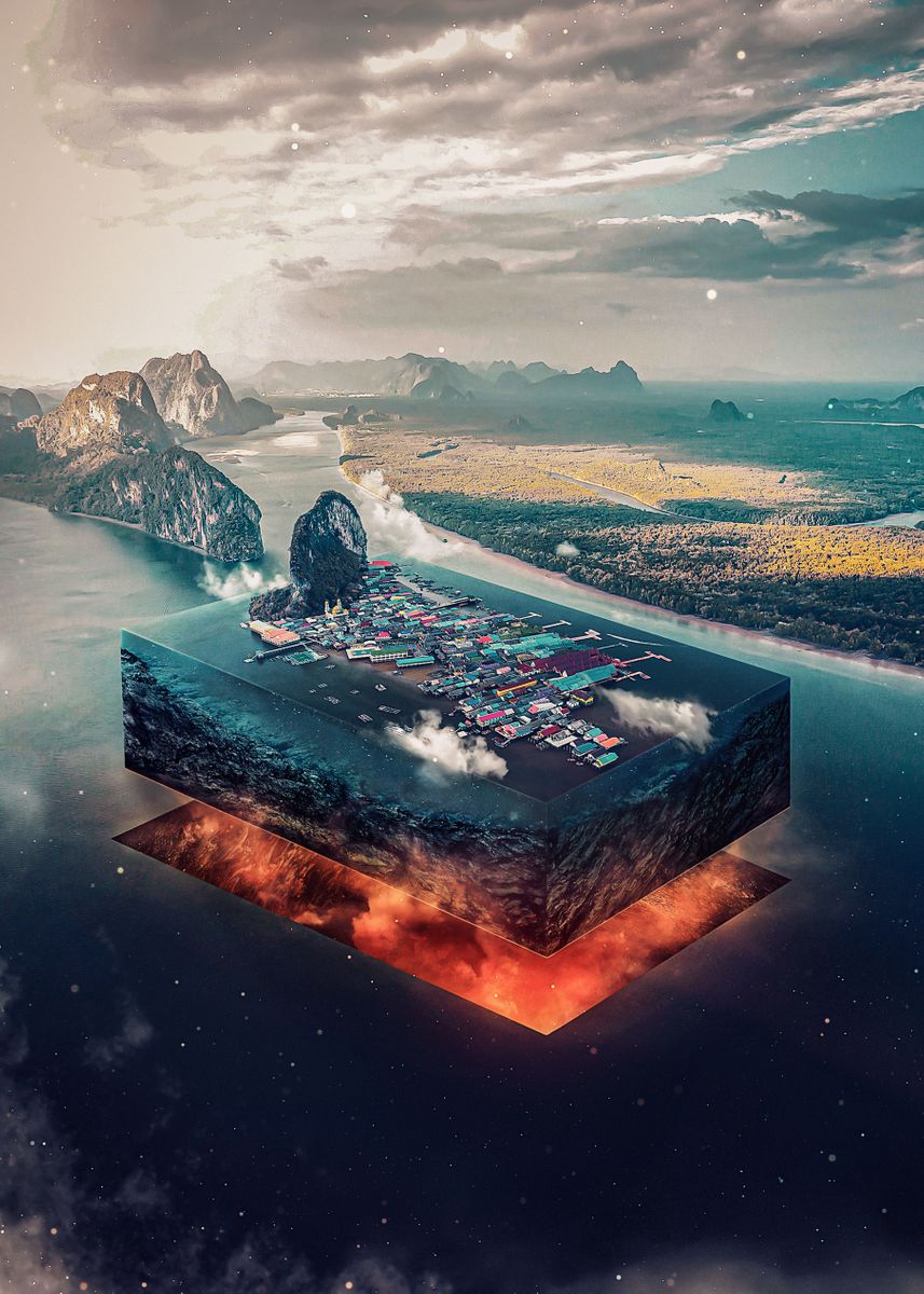 'Earth slice' Poster, picture, metal print, paint by sb editing | Displate