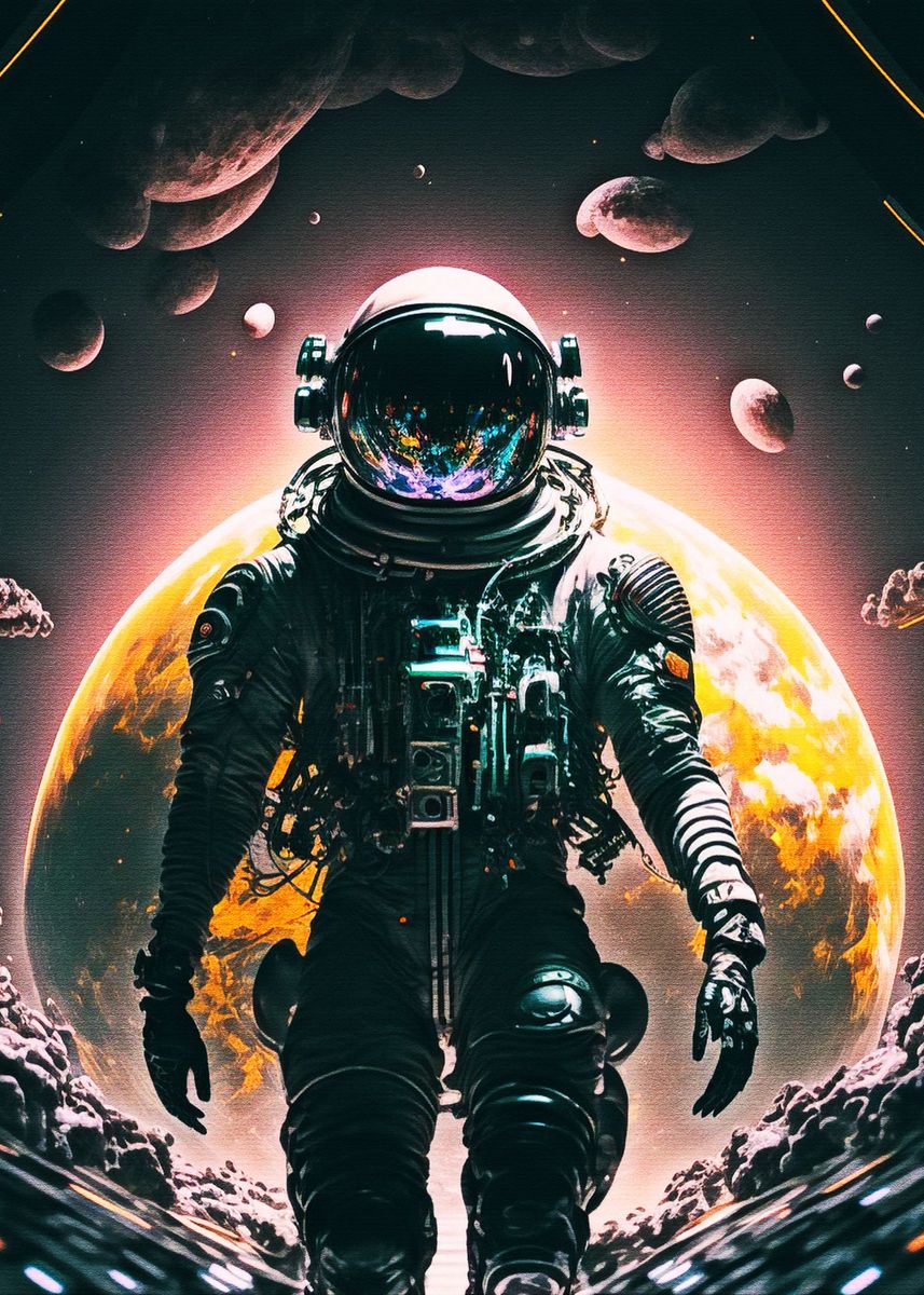 'Astronaut Life' Poster, picture, metal print, paint by Muh Asdar ...