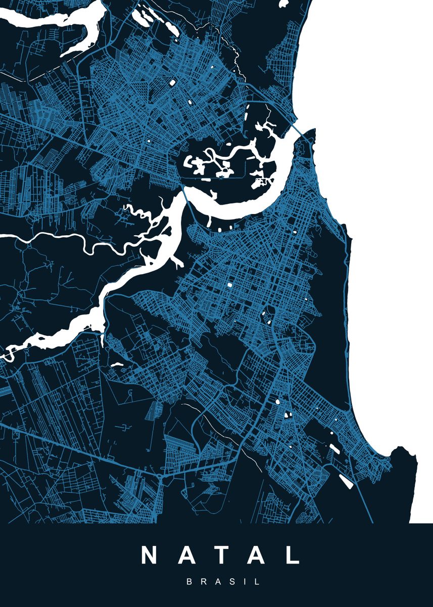 'NATAL BRASIL ' Poster, picture, metal print, paint by UrbanMaps | Displate