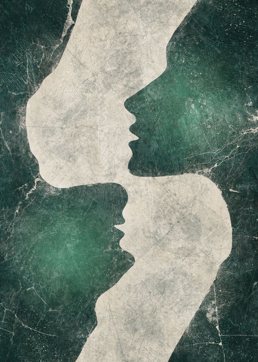 'Abstract Emerald Love' Poster by Ema Paraschiv | Displate