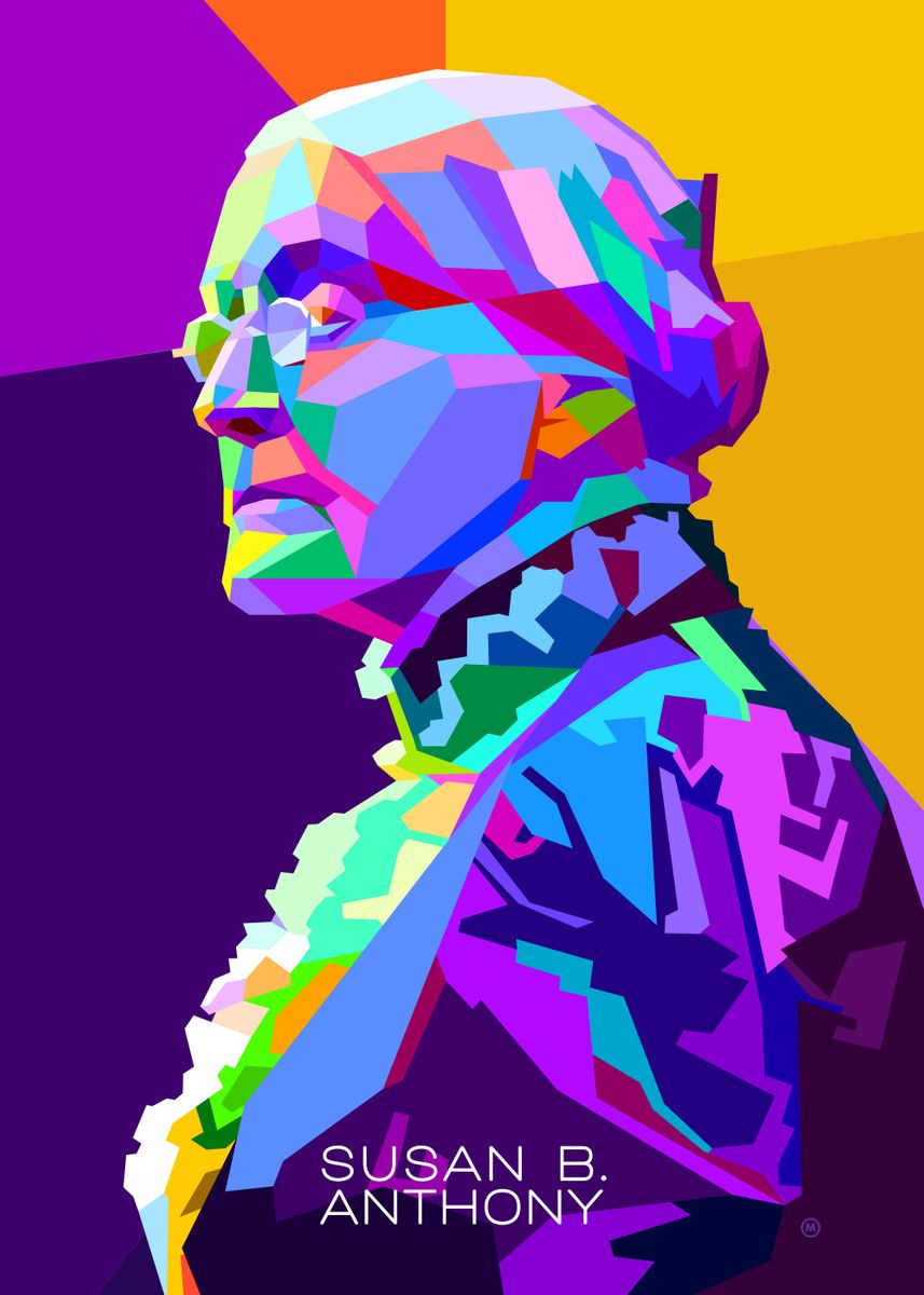 'Susan B Anthony' Poster, picture, metal print, paint by Michael ...