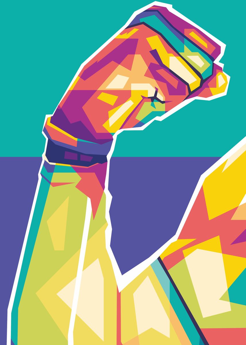 'Mens Arm Popart' Poster, picture, metal print, paint by Rizky Dwi ...