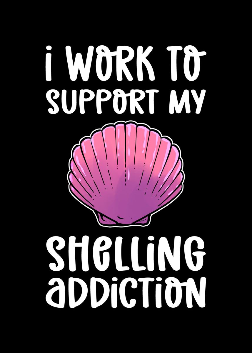 'I Work To Support My' Poster, picture, metal print, paint by Fabian El ...