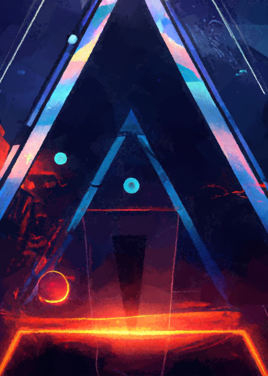 'Digital pyramid' Poster, picture, metal print, paint by Dark Zeka ...
