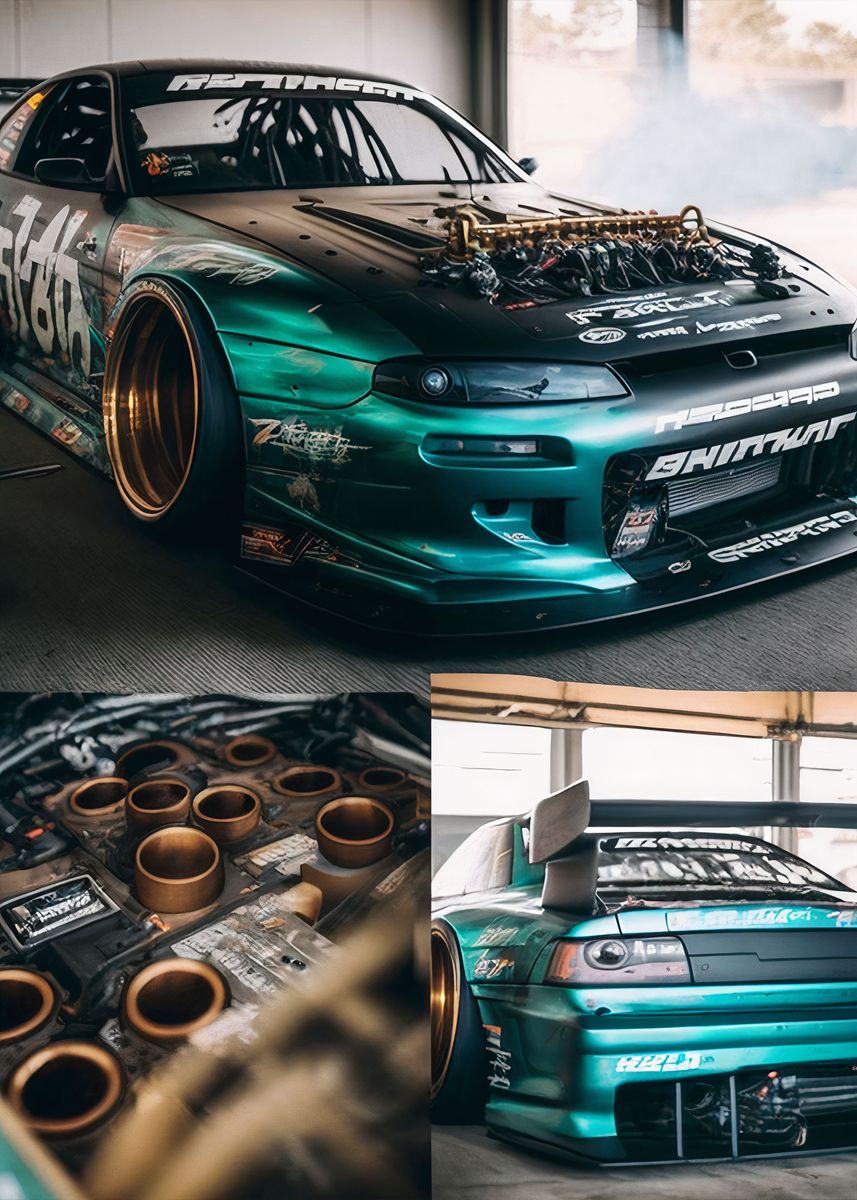 'Drift car ' Poster, picture, metal print, paint by GRAPHICMYSTICAL ...