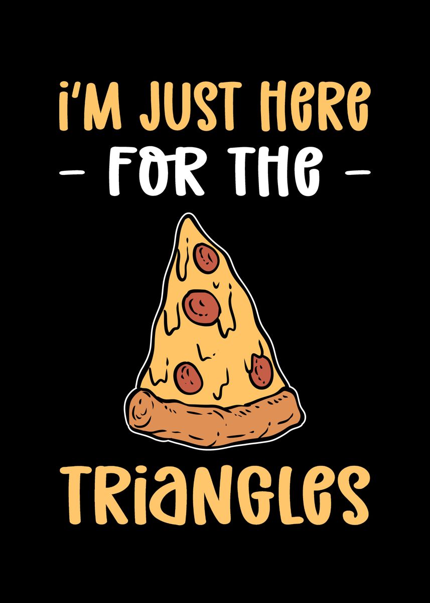 'Im Just Here For The' Poster, picture, metal print, paint by Fabian El ...