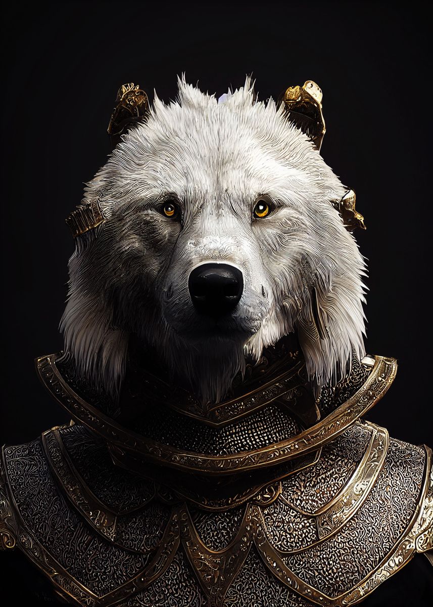 'anthropomorphic Wolf' Poster, picture, metal print, paint by Limited ...