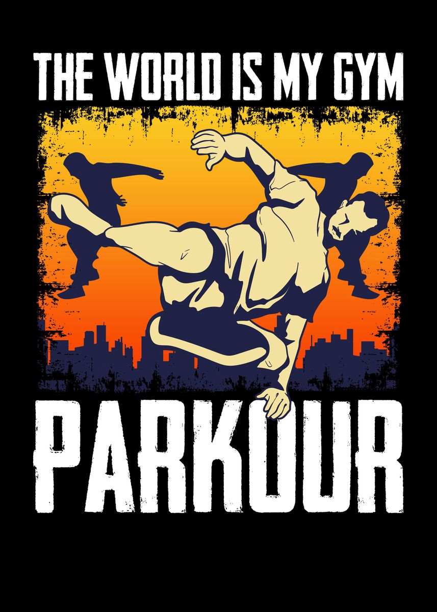 'The World Is My Gym' Poster, picture, metal print, paint by to42 ...