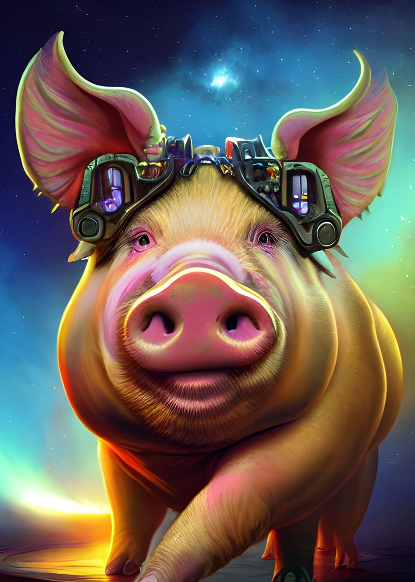 'Techno' Poster, picture, metal print, paint by Jason Gutt | Displate