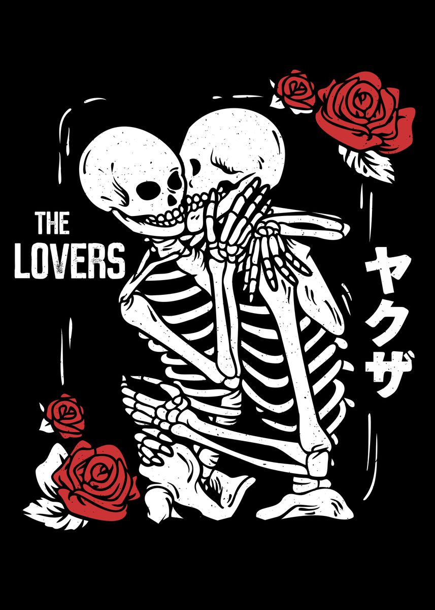 'The Lovers Creep Love' Poster, picture, metal print, paint by Chris ...