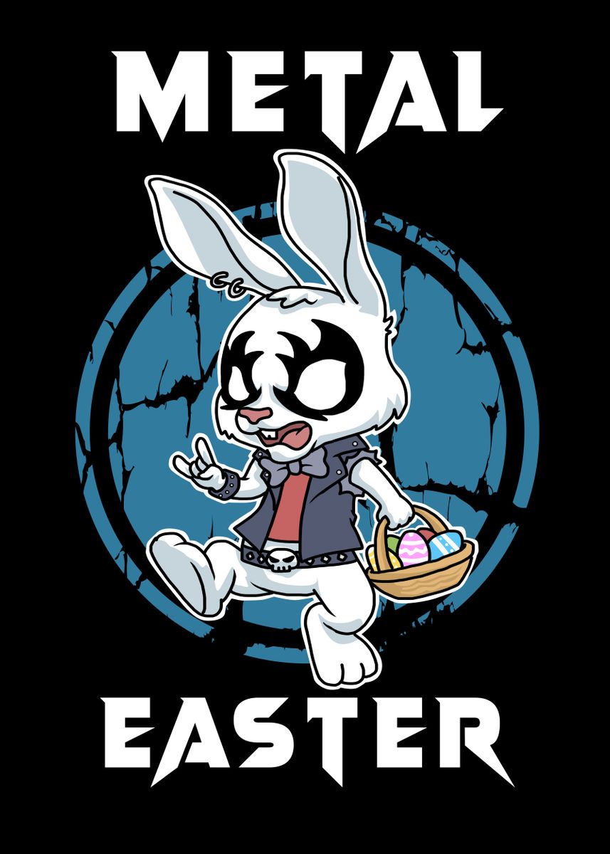 'Heavy Metal Easter Music' Poster, picture, metal print, paint by ...