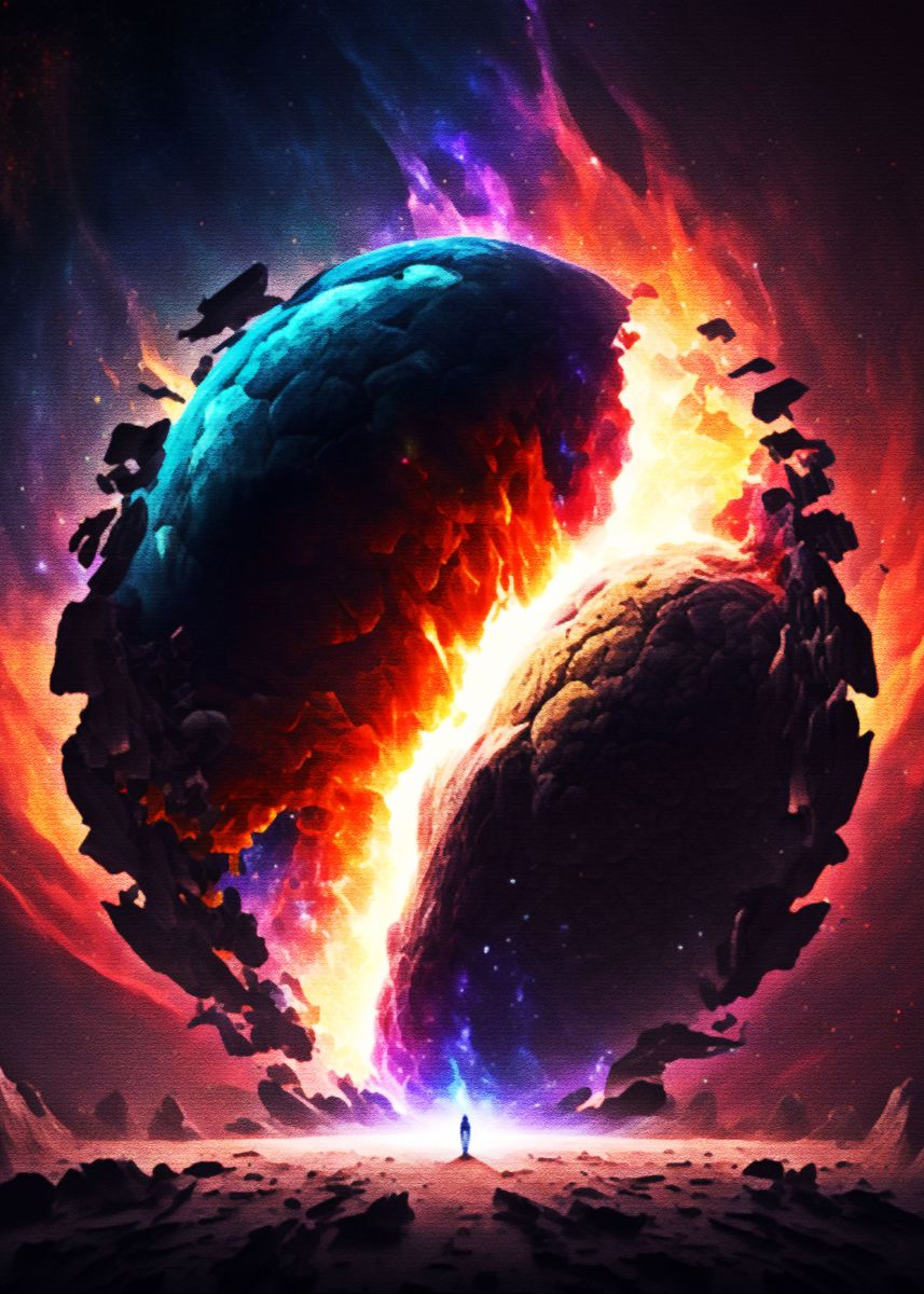 'The end of the universe' Poster, picture, metal print, paint by Muh ...