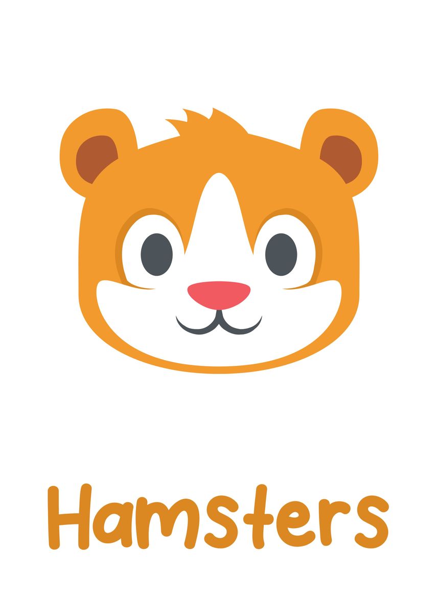 'hamsters' Poster, picture, metal print, paint by Lunzii Art | Displate