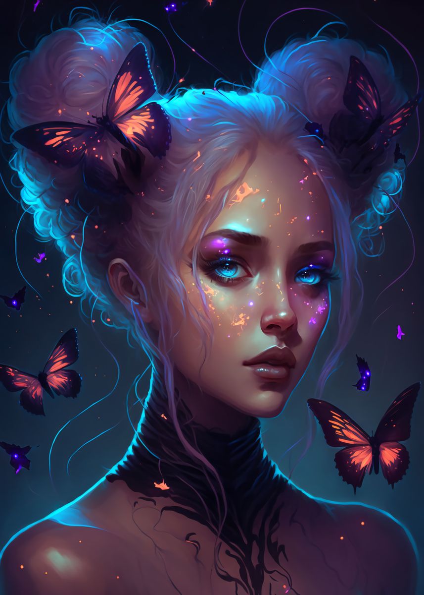 'Enchanted Beauty' Poster, picture, metal print, paint by WITS creative ...