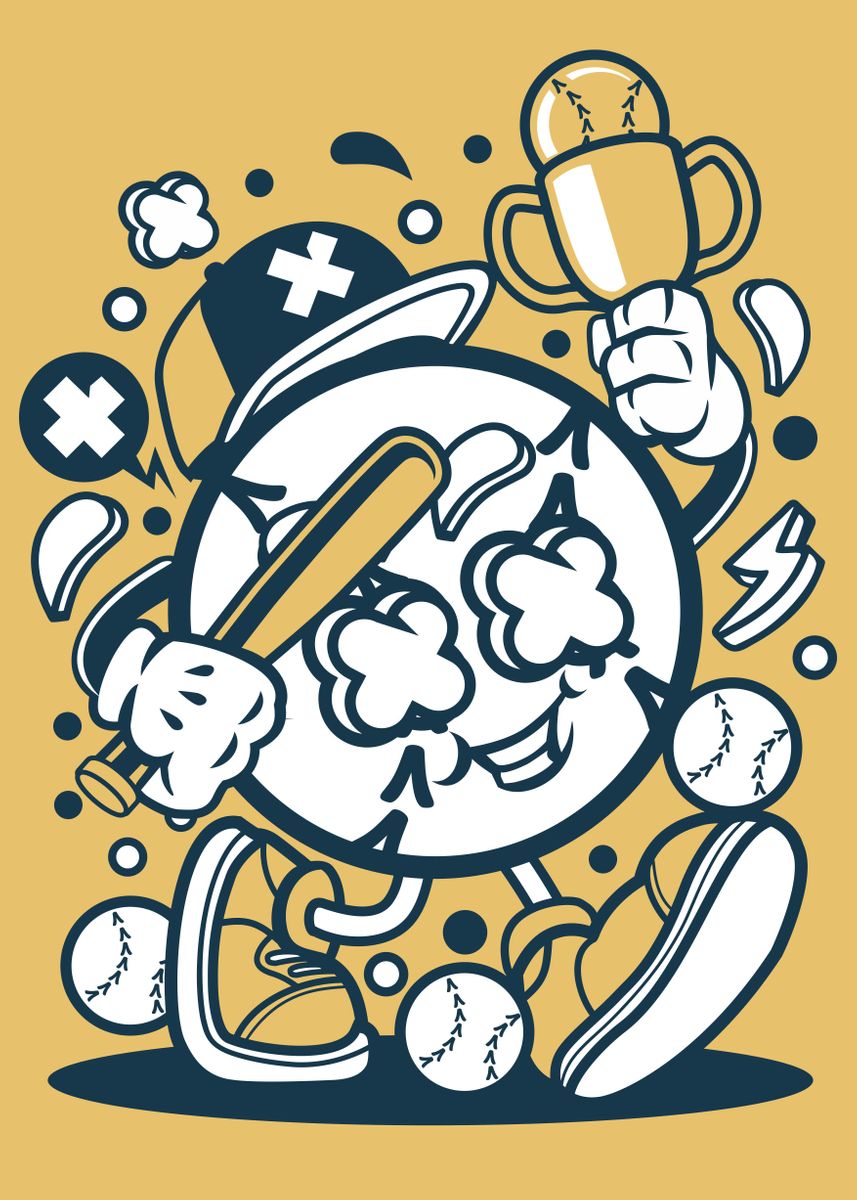 'Cartoon Illustration 103' Poster, picture, metal print, paint by Aloke ...