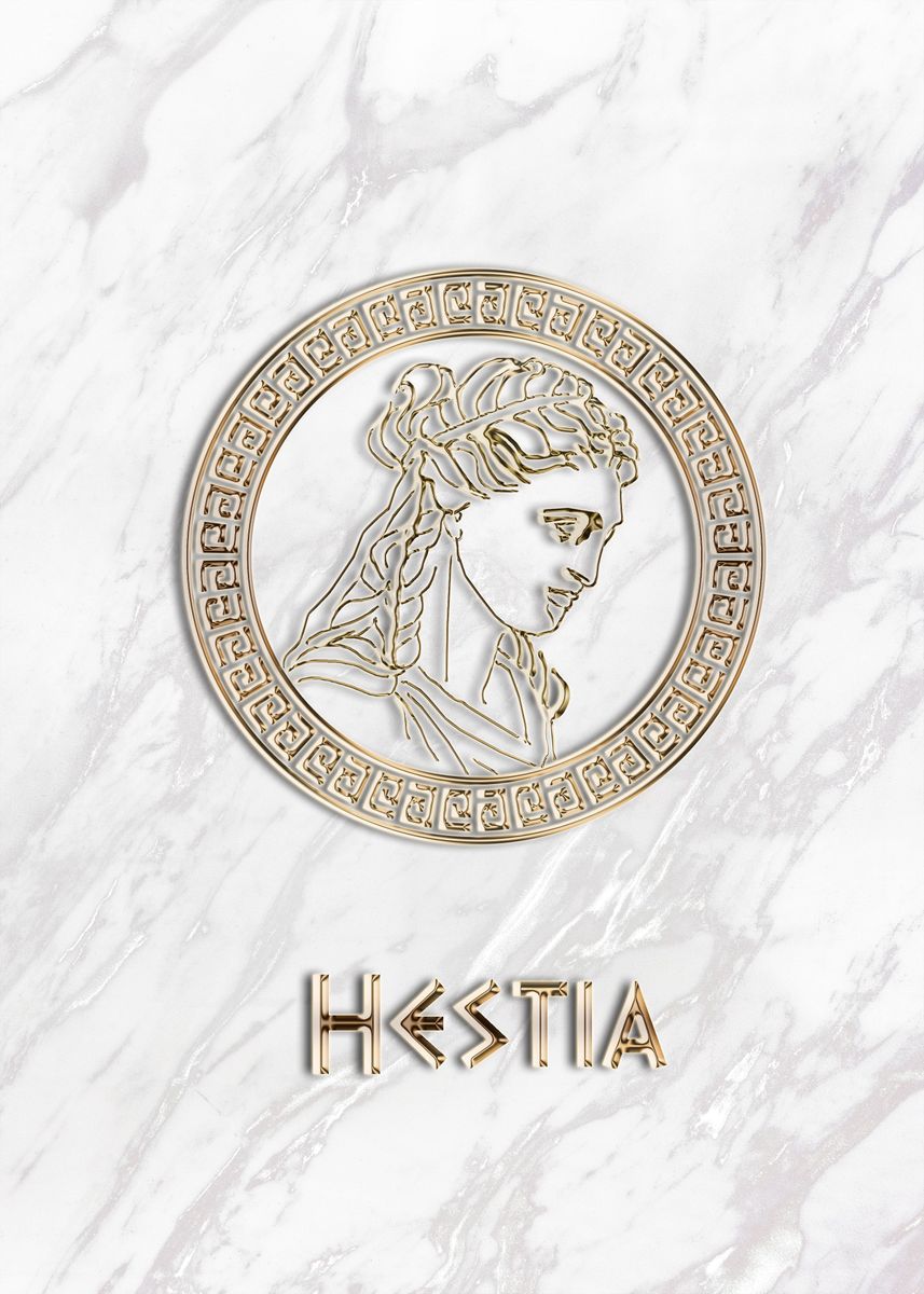 'HESTIA' Poster, picture, metal print, paint by TroisiemeOeil | Displate