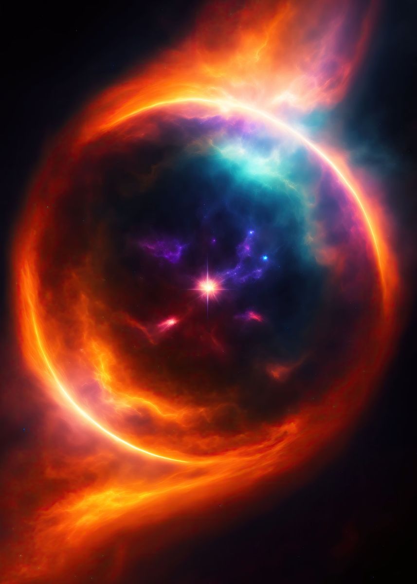 'space star birth' Poster, picture, metal print, paint by RonnieArts ...