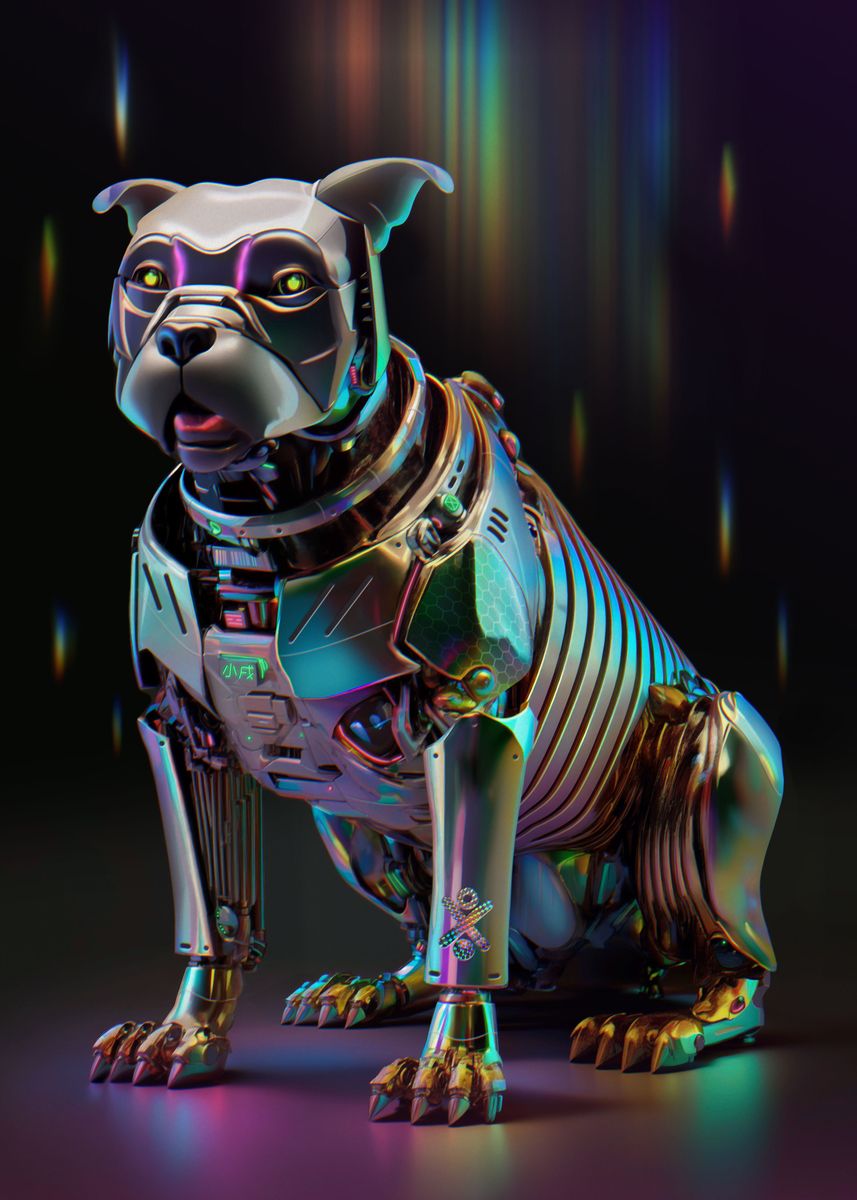 'OXO Chromebot D008' Poster, picture, metal print, paint by ...