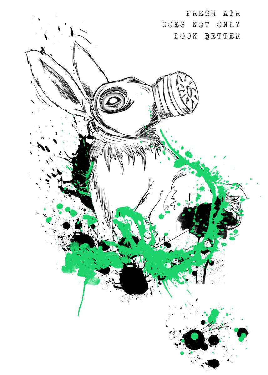 'Fresh Air' Poster, picture, metal print, paint by Mia Art | Displate
