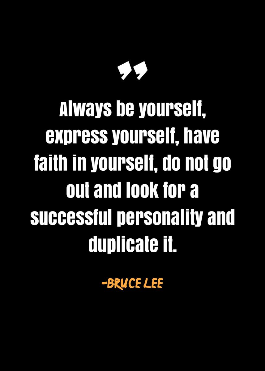 'Bruce Lee quotes' Poster, picture, metal print, paint by pus meong ...