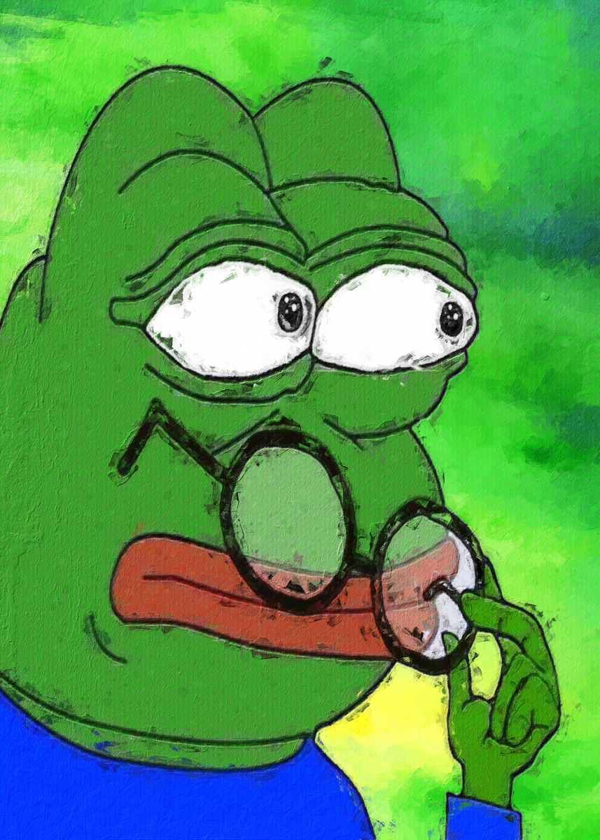 'Pepe the Frog' Poster, picture, metal print, paint by Meme Daily ...