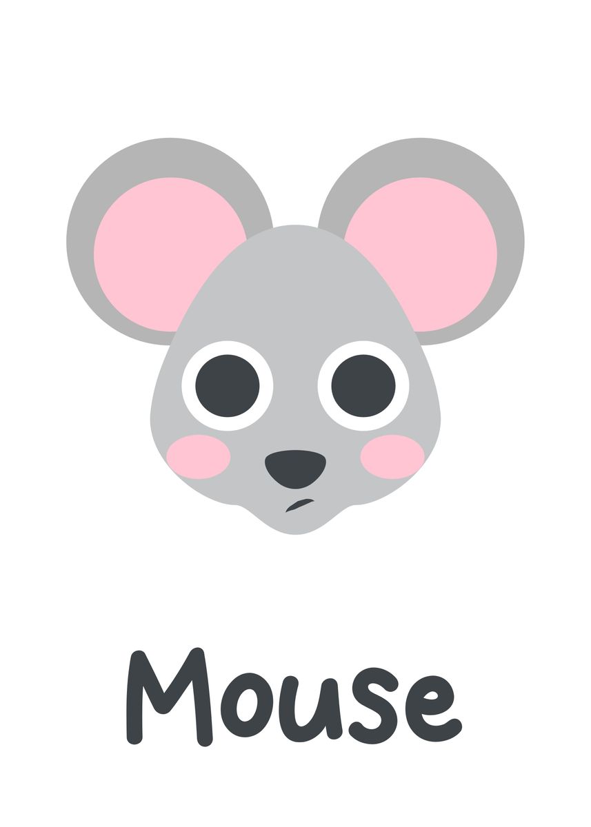 'mouse ' Poster, picture, metal print, paint by Lunzii Art | Displate