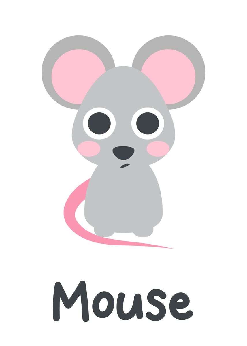 'mouse ' Poster, picture, metal print, paint by Lunzii Art | Displate