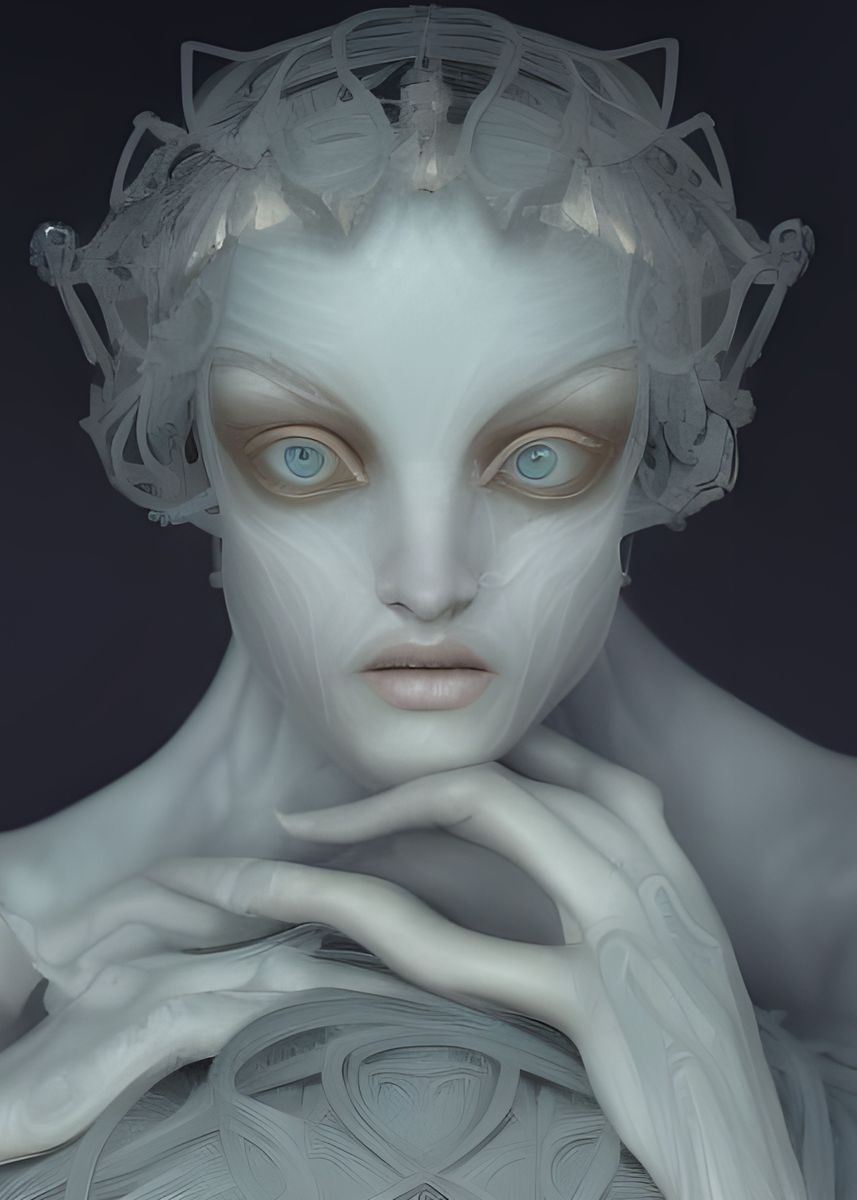 'Little Grey Alien' Poster by Jain McKay | Displate